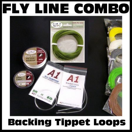 Fly Lines-Leaders-Loops - 100ft Fly Line Combo pack - all line wts