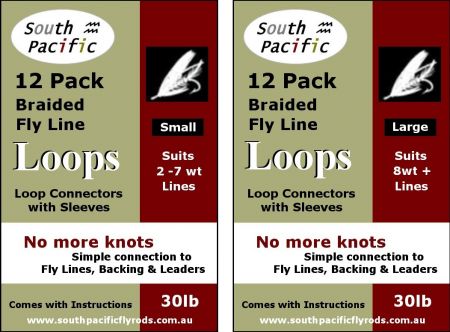 Fly Lines-Leaders-Loops - 12pack SP Loop Connectors - Small or Large