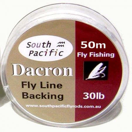 Fly Lines-Leaders-Loops - White Dacron Fly Line Backing - 50m / 30lb