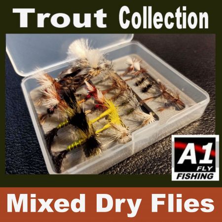 Flies TROUT - A MIXED DRY TROUT flies Collection